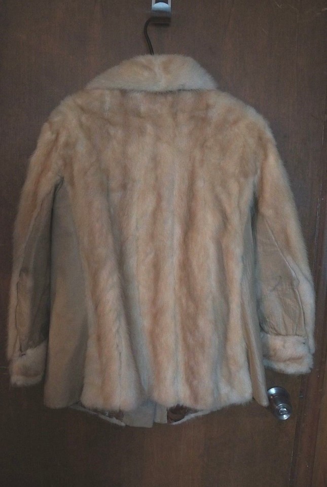 VTG. "HARRY L. MICHAEL FURS" MINK AND LEATHER WOMEN'S JACKET | eBay