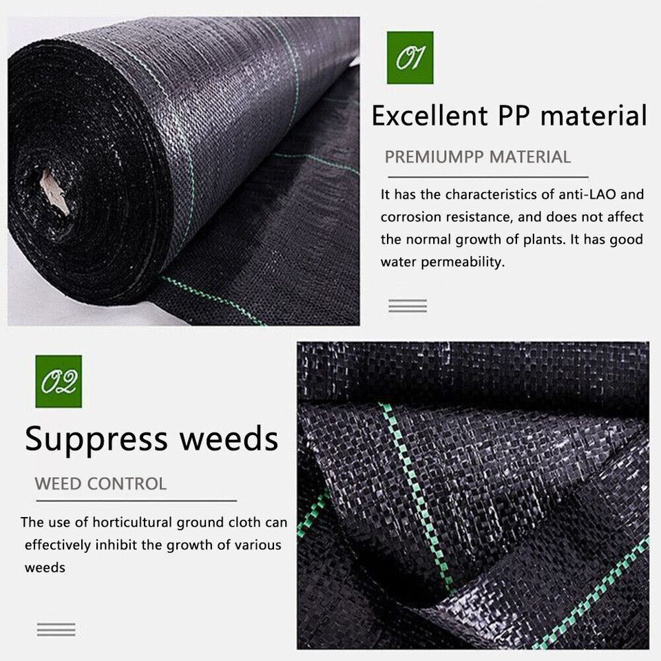 Weedmat Weed Control Mat Matting UV Resistant Sun Shade New Barrier ...
