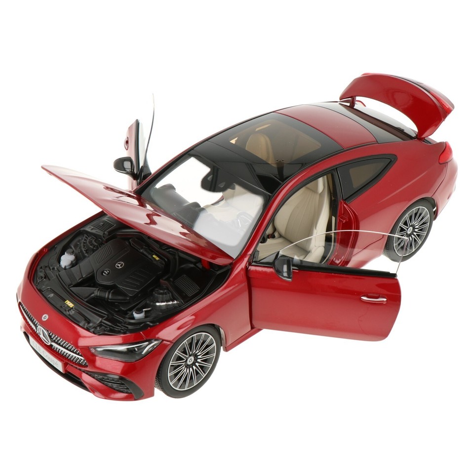 Mercedes-Benz 1:18 CLE Coupe AMG Line C236 Red Miniature Diecast Model ...