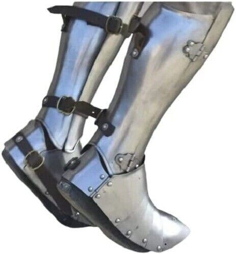 Medieval Gothic Sabaton Armor Shoes Steel Feet Armor LARP Warrior ...