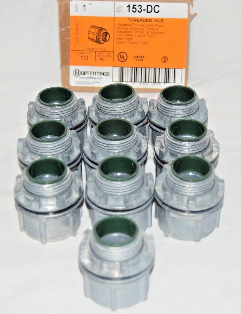 1" Bridgeport 153-DC Threaded Hubs Weather Proof Lot Of 10 | eBay