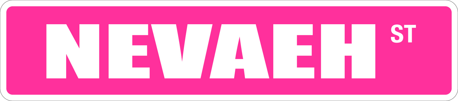 *Aluminum* Nevaeh 4" x 18" Metal Novelty Street Sign SS 2722 | eBay