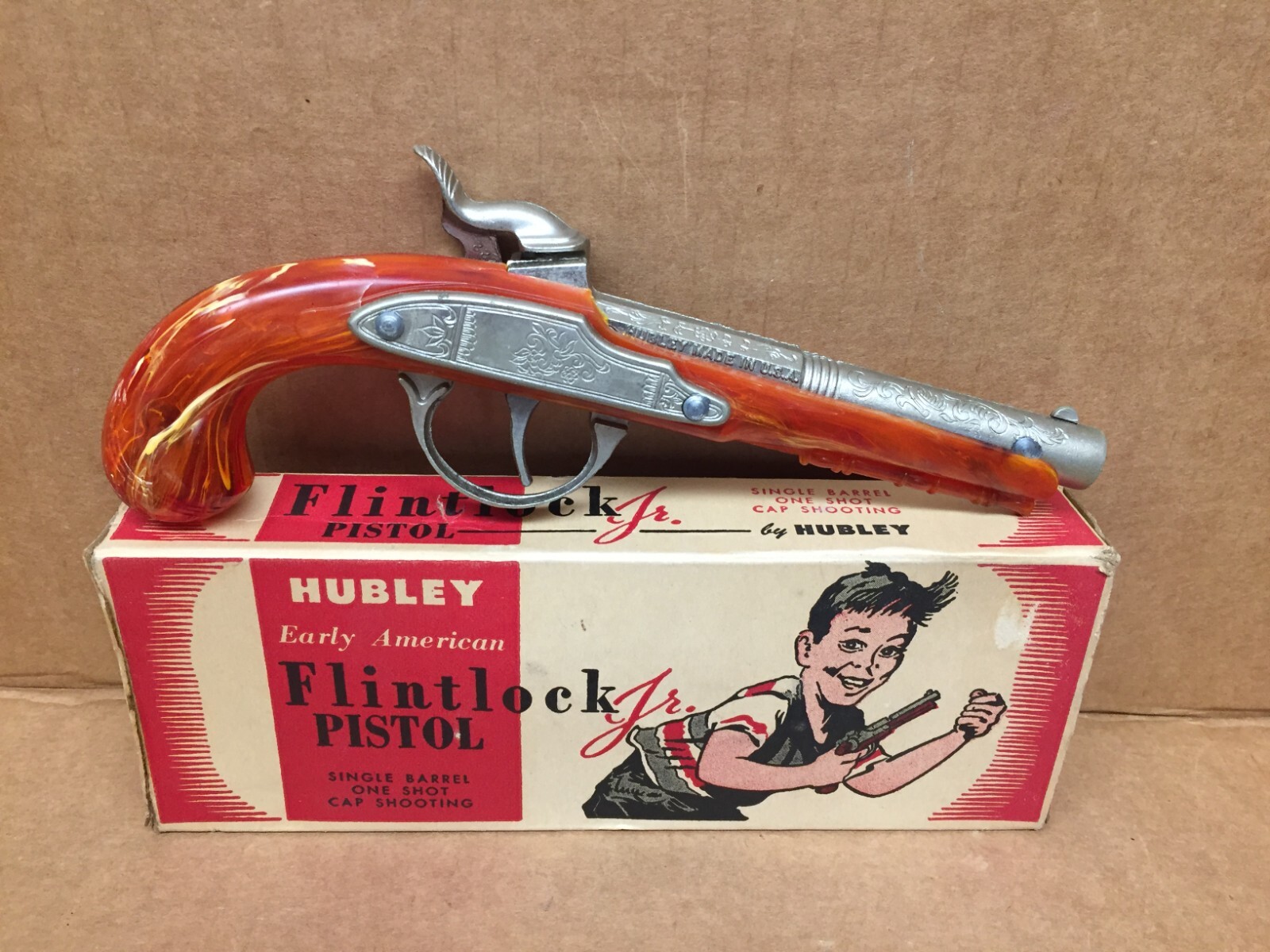 VINTAGE UNUSED HUBLEY TOY EARLY AMERICAN FLINTLOCK JR… - Gem