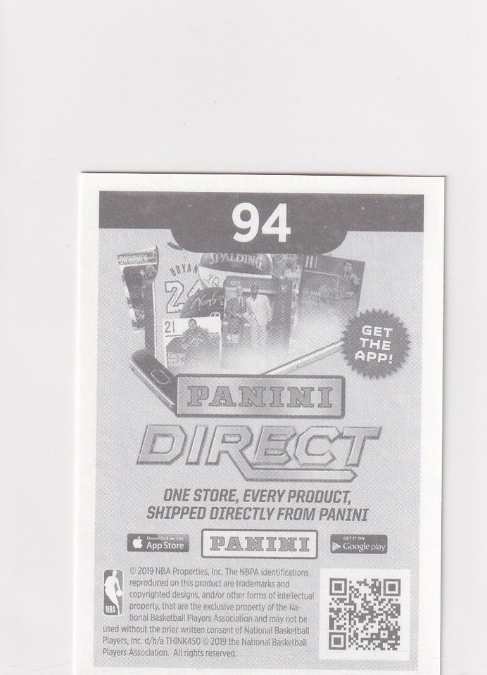 2019-20 PANINI RC GOGA BITADZE PACERS NBA STICKER/CARD COLLECTION ...