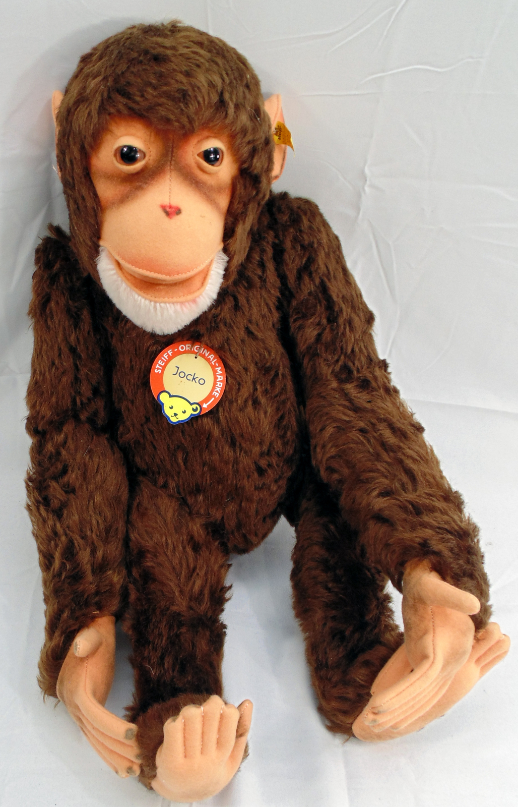 Vintage Steiff Jocko Monkey 0020/60 Ear Button Tag & Chest Tag 23.5" | eBay