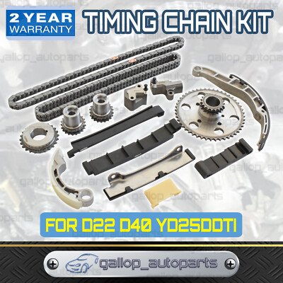 Complete Timing Chain Kit for Nissan Navara D22 D40 2.5L TD YD25DDTi ...