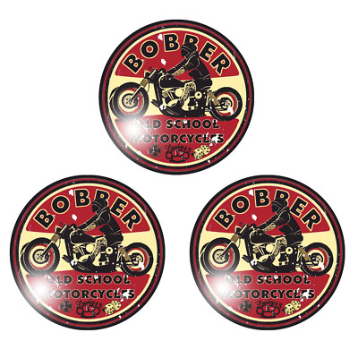 3 x Bobber Aufkleber Sticker Oldschool Retro Hot-Rod Rockabilly ...