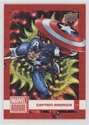 2020-21 Upper Deck Marvel Annual Fractal Captain America #1 | eBay