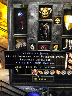 DIABLO 2: RESURRECTED +15 Maximum Damage Jewel PC SC | eBay