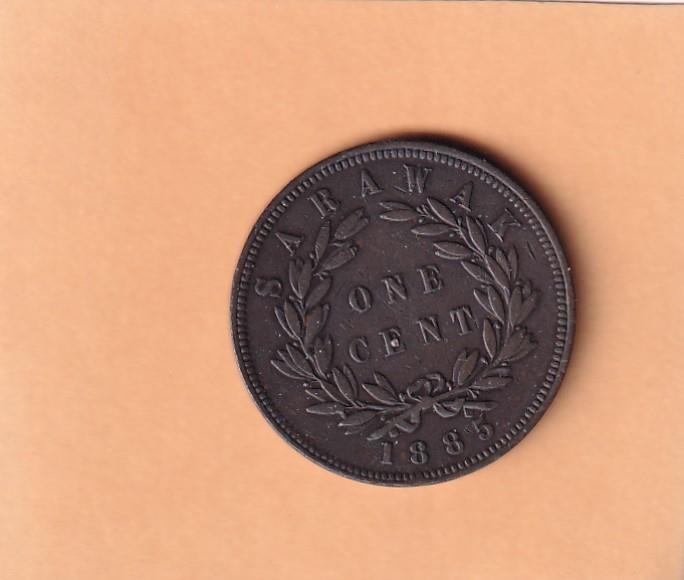 1885 Sarawak One Cent Very fine plus- inv#6037 | eBay