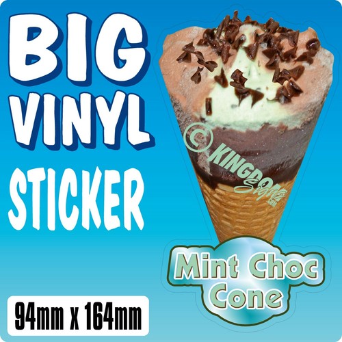 CORNETTO ICE CREAM MINT CHOC CONE STICKER GRAPHIC DECAL CUT | eBay