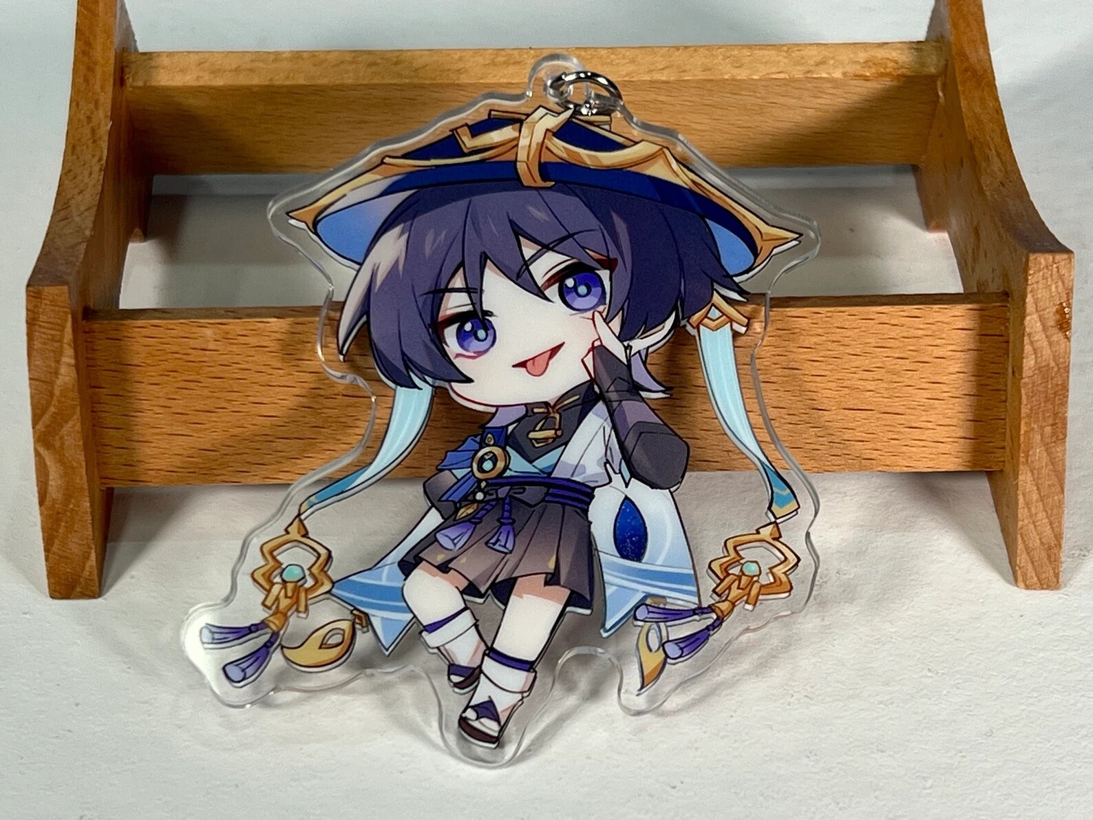 Genshin Impact Scaramouche Wanderer Keychain Keyring Acrylic Stand ...