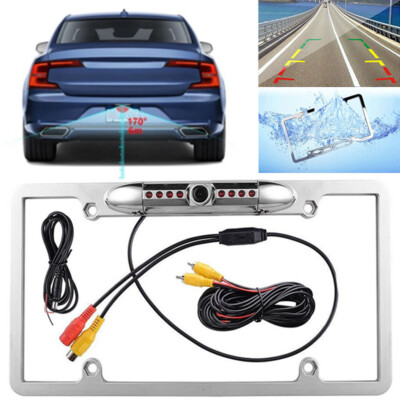 Car Rear View Backup Camera Parking Reverse Night Vision US License ...