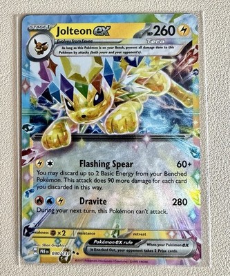Pokemon Jolteon ex #030/131 Double Rare Prismatic Evolutions Holo NM+ ...
