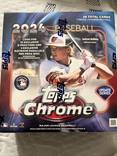 (1) 2024 TOPPS CHROME UPDATE MEGA BOX BASEBALL Brand New Sealed (SHIPS ...