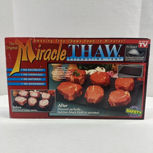 The Original Miracle Thaw Meat Food Defrosting Tray As Seen On TV 1995 ...