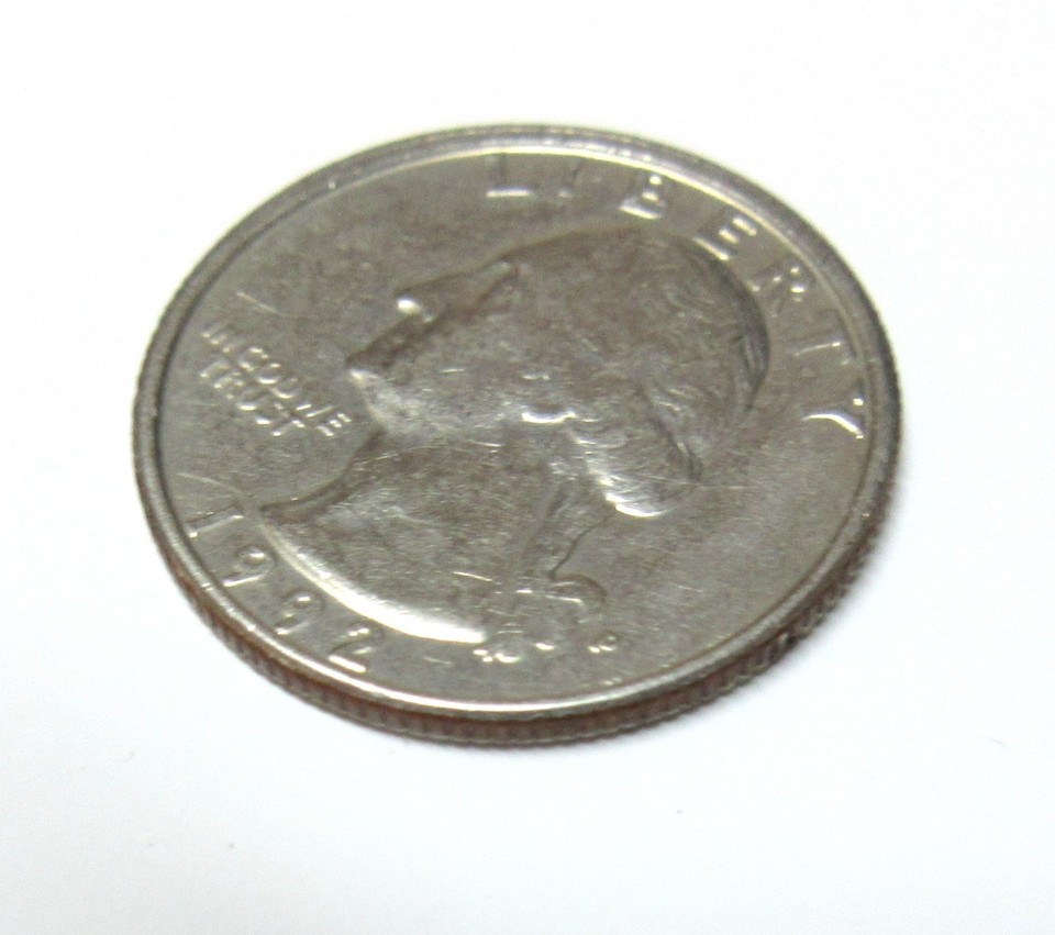 1992-P Quarter Off-Center Rim and Nicks Mint Error | eBay