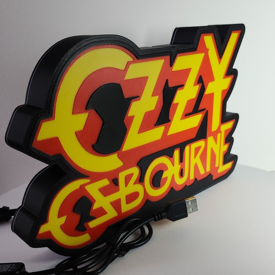 Ozzy Osbourne 3D Lightbox | LED lights and controller | Rock out with ...