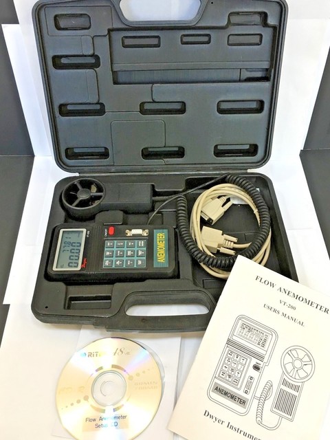 Dwyer VT-200 Anemometer / Air Flow - Type (anemometer): Vane | eBay