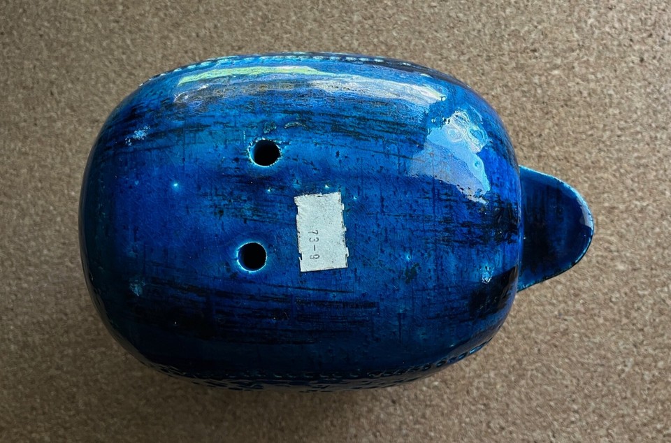 Vintage Mid Century Italian Ceramic Rimini Blue Bird by Aldo Londi for ...