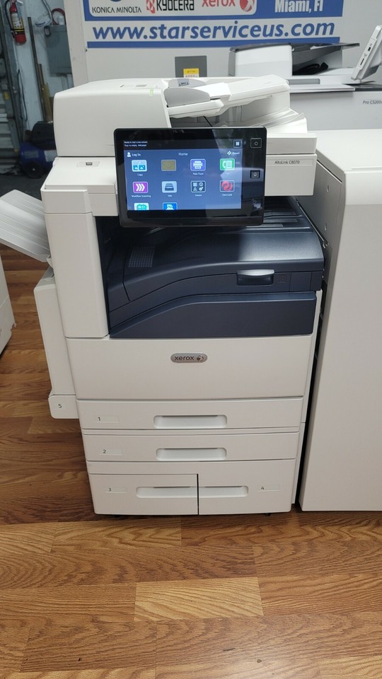 Xerox AltaLink C8070 Color Copier Network Printer Dual Scanner Fax Low ...