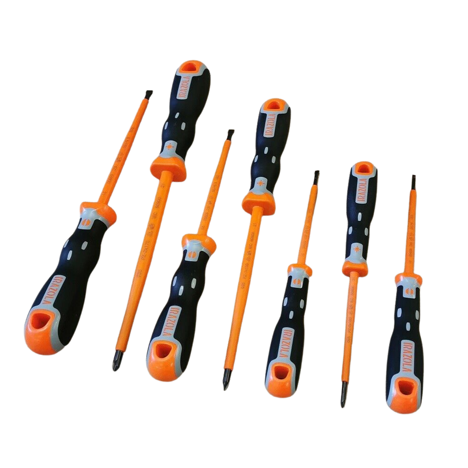 Irazola Screwdriver Set 7pc - Electricians VDE Insulated Screwdrivers ...