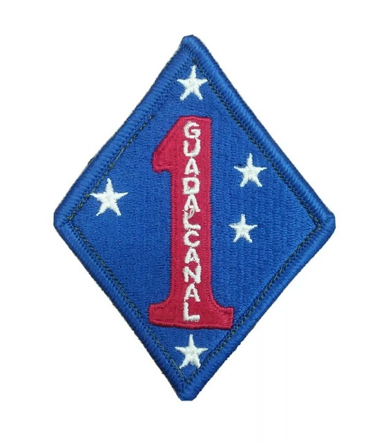 Vintage U.S. Marines 1st Marine Division Blue Diamond Shoulder Patch ...