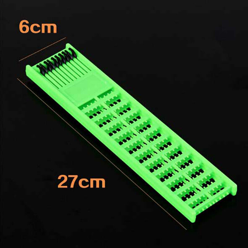 1PC Fishing Rig Board Plastic Double Side Spring Hooks Storage Catch ...