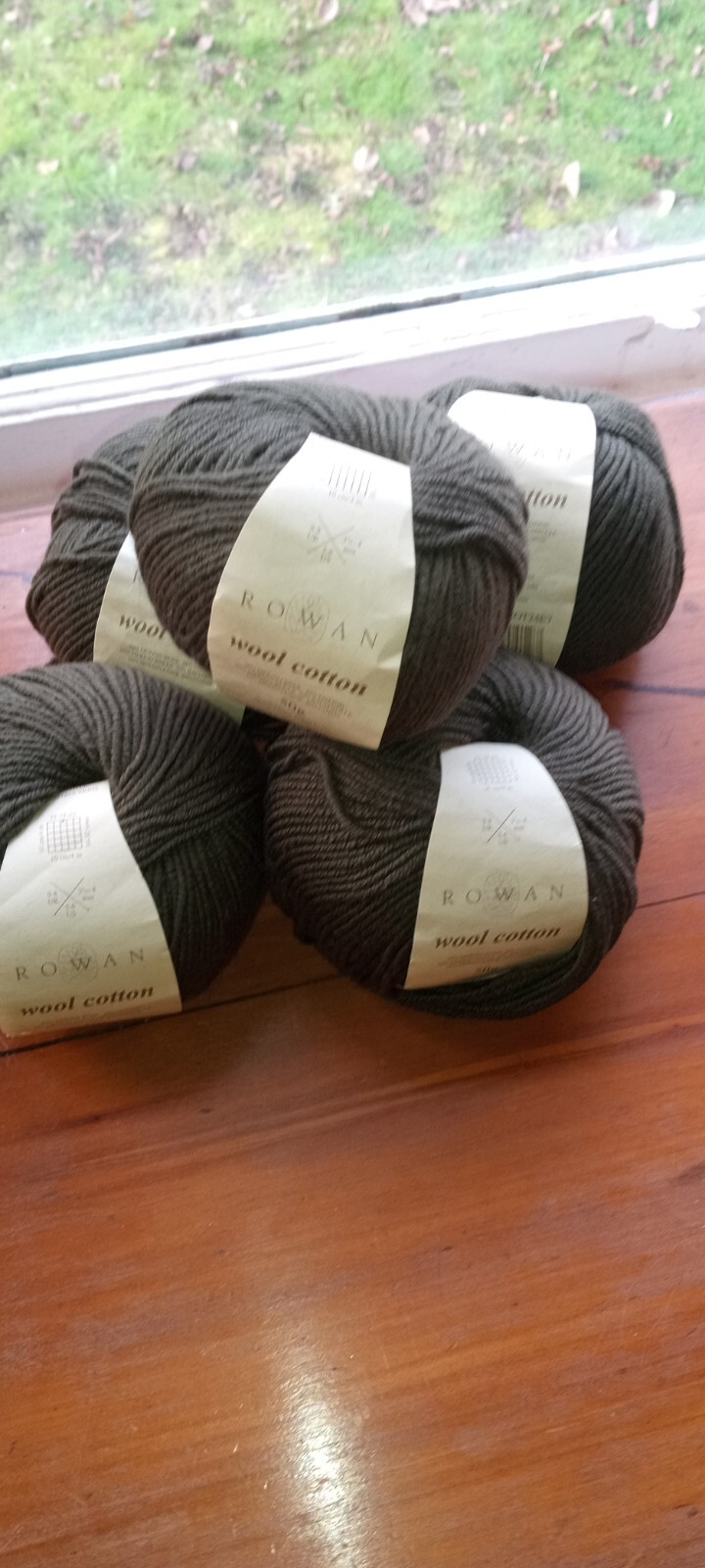 Lot of 5 Rowan Wool Cotton Yarn 50g skein color green Lot 24E7 | eBay