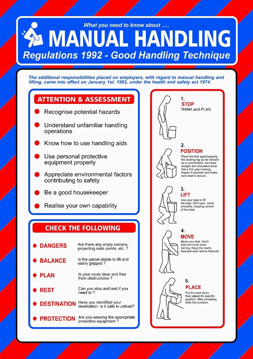 Manual Handling Infographic
