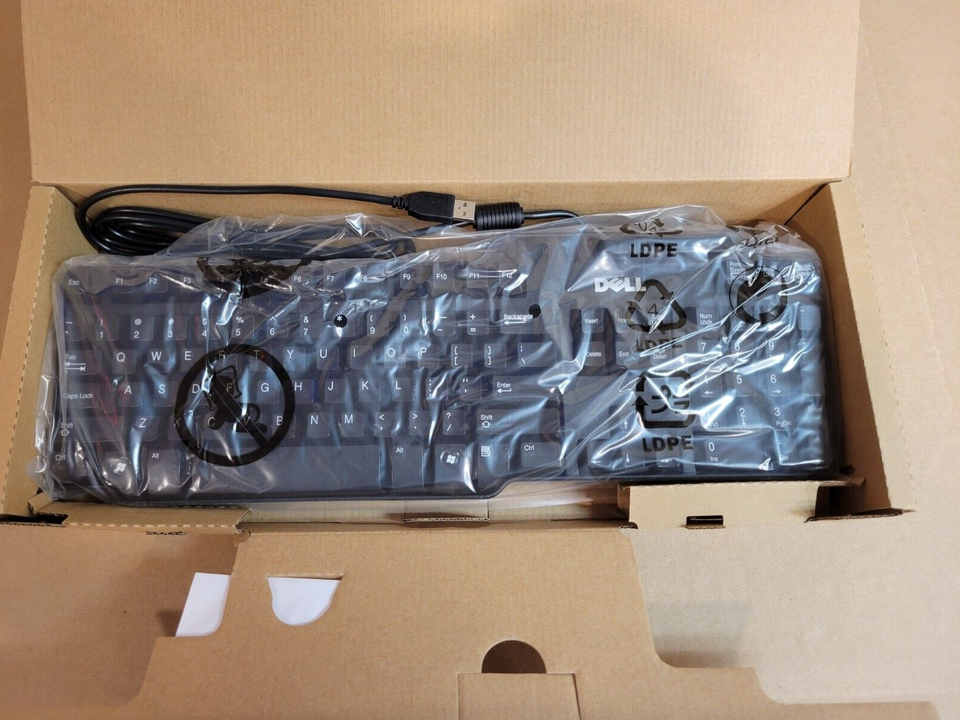 New!!! Dell SK-3205 104 Key Wired USB Keyboard Smart Card Reader | eBay