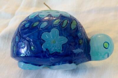 Vintage 1970s Hallmark TURTLE Wax Figure - Blue Retro - Unused JAPAN | eBay