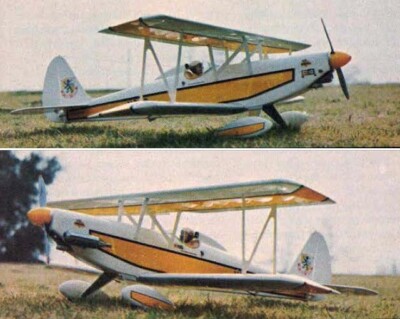 Acro Star Biplane 51" WS RC Radio Control Airplane Printed Plans ...