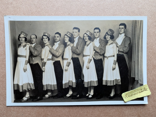 OLD PHOTO MEN WOMEN GLAMOUR DANCERS FANCY DRESS COSTUME PS 442 | eBay UK