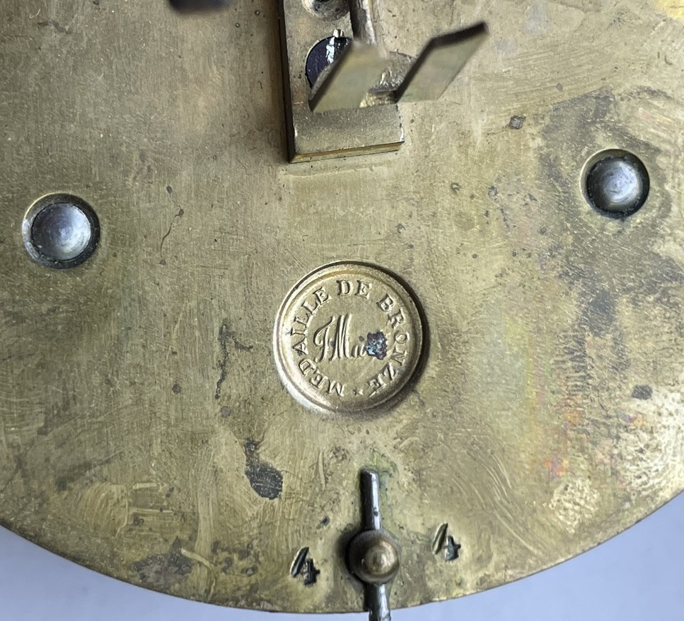 Medaille De Bronze J Marti Large French Clock Movement & Pendulum | eBay