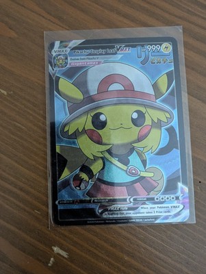 Poncho Cosplay Pikachu Leaf Full Art English Custom Foil Card | eBay