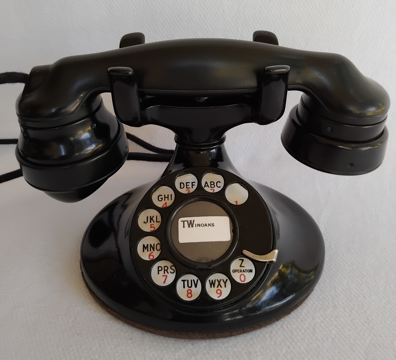 Antique Western Electric 202 oval base telephone E1 handset, works | eBay