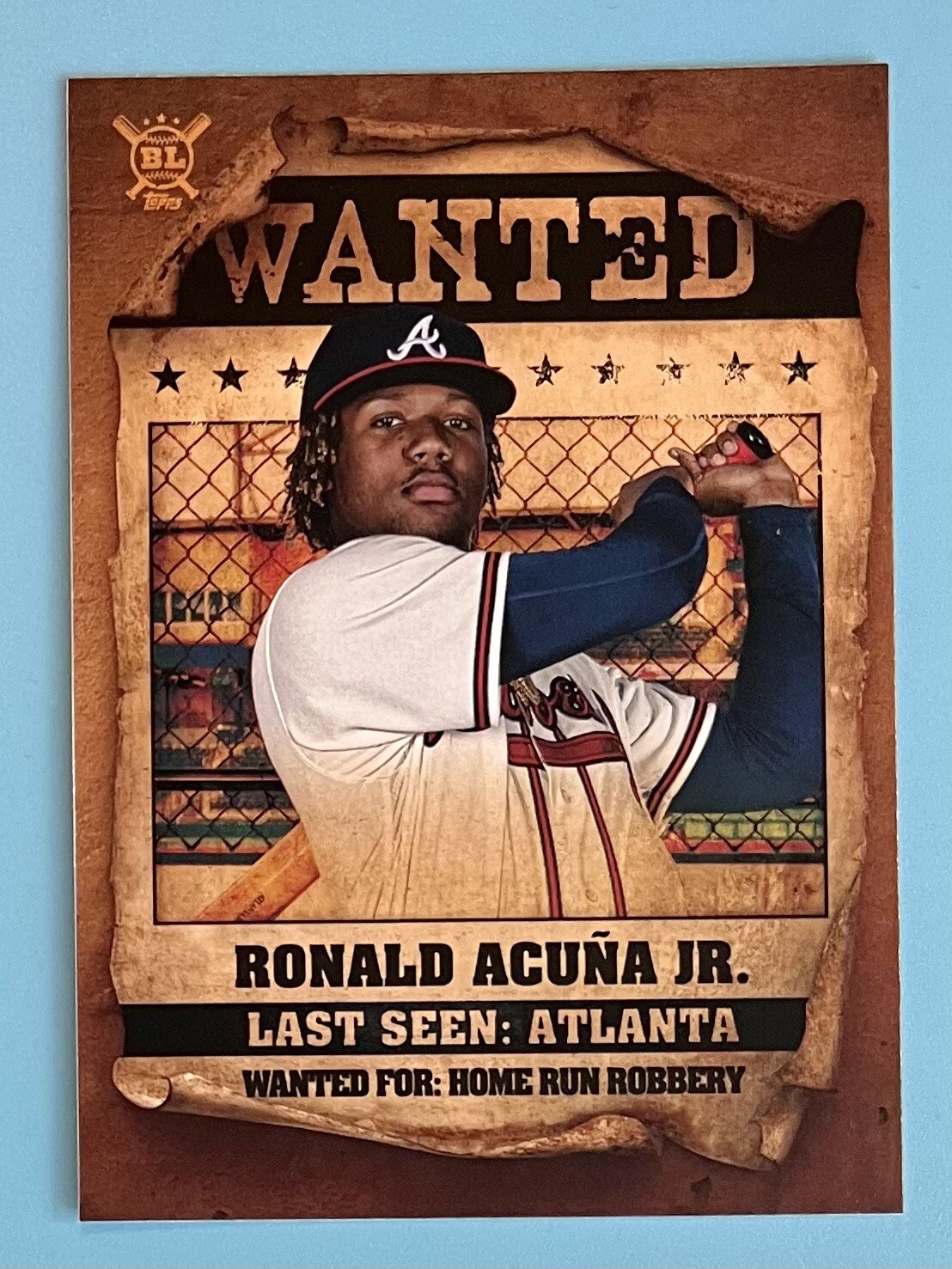 2021 Topps Big League Ronald Acuna Jr #WT-3 WANTED Insert Atlanta ...