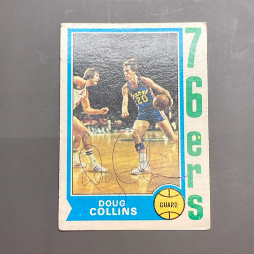 Doug Collins #129 1974 Topps - MP - Basketball Card SIGNATURE Auto ...