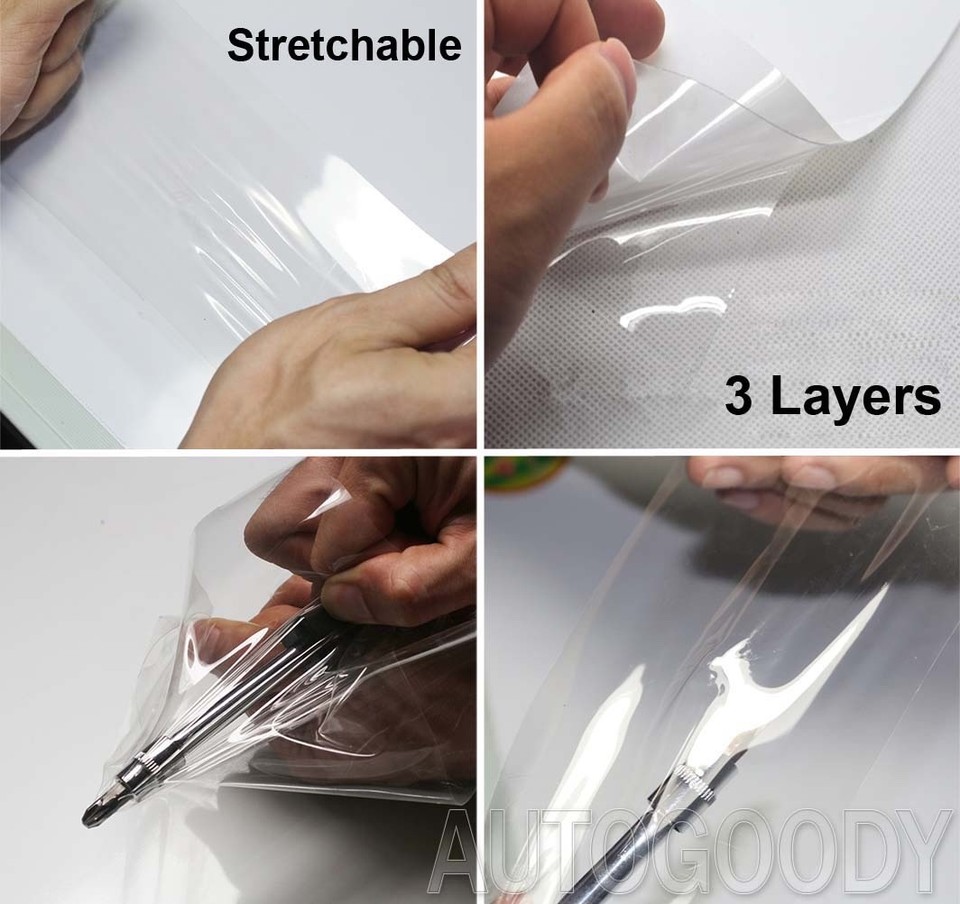 600" x 60" PPF Clear Paint Protection Vinyl Film Wrap Gloss Car Scratch ...