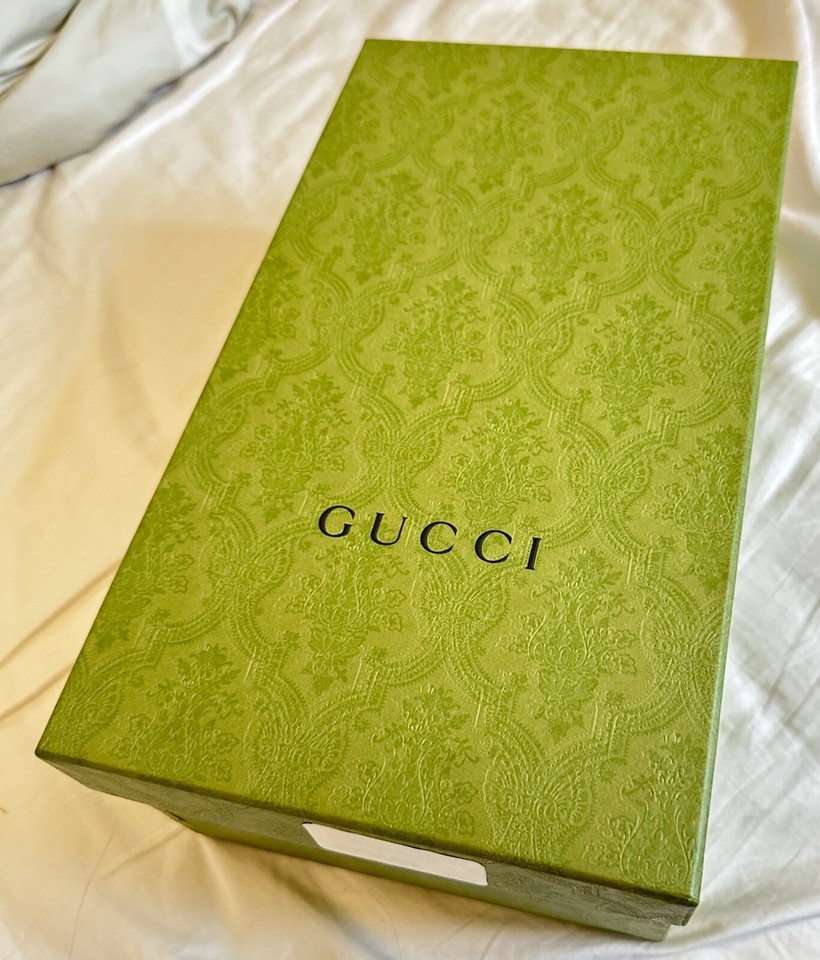 Gucci Men's Leather Jordaan Loafer Slip-On Almond Apron Toe Size 6 ...