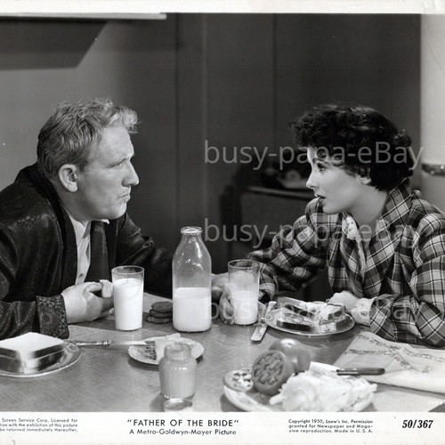 1950 Father of the Bride Elizabeth Taylor Spencer Tracy Joan Bennett ...