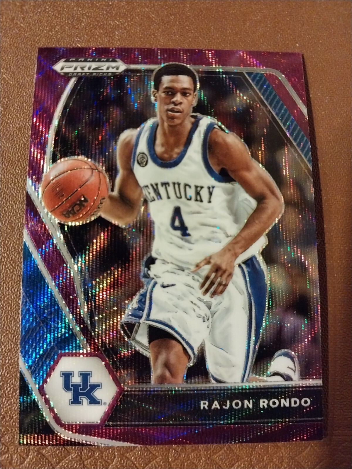 2021-22 Panini Prizm Draft Picks - Purple Wave Prizm #97 Rajon Rondo ...