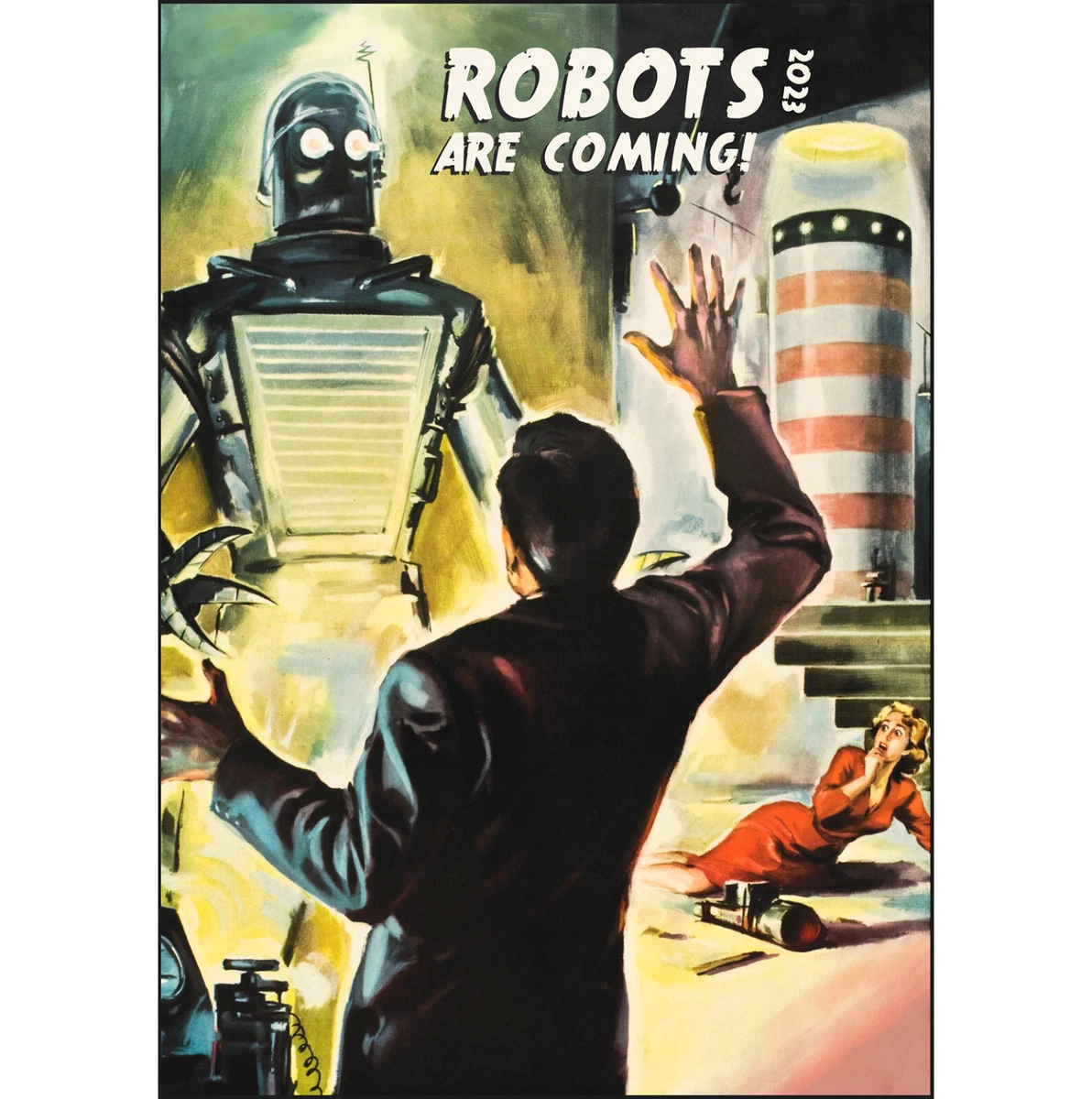 Retro Robot Poster