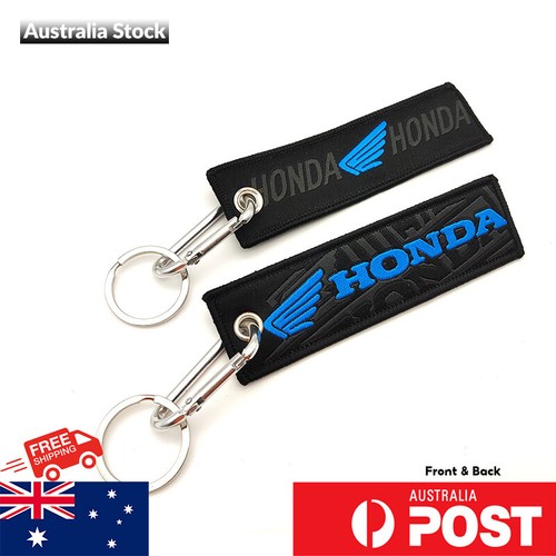 For Honda Blue Racing Motorcycle Fabric keyring Bike MotoGP keychain ...