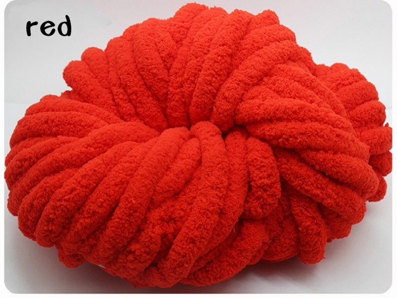 Chunky Wool Yarn Soft Bulky Knitting Wool Roving Yarn Crochet Hat Scarf ...