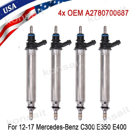 4PCS FJ1212 Fuel Injection Injector 2780700687 For Mercedes CLS550 W218 ...