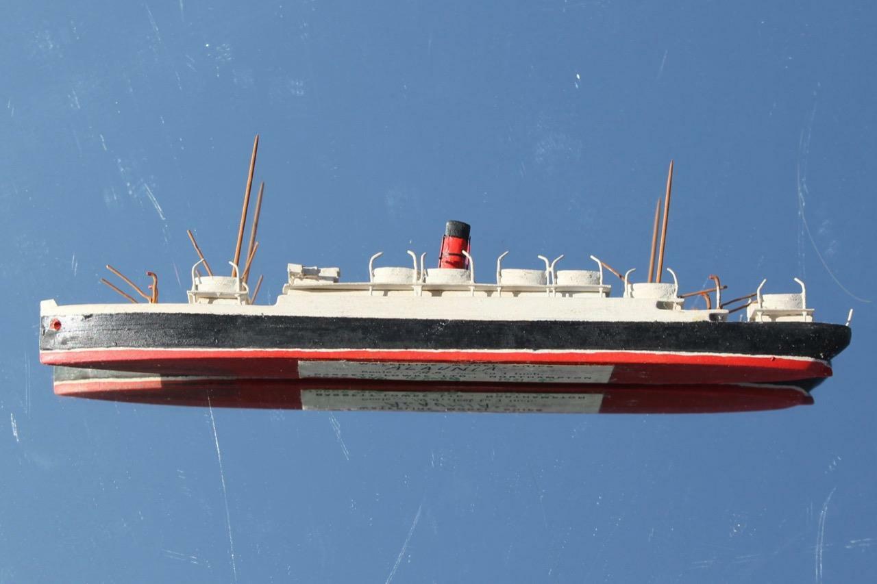 CUNARD LINE RMS ALAUNIA BASSETT LOWKE WATERLINE MODEL SHIP C-1920'S ...