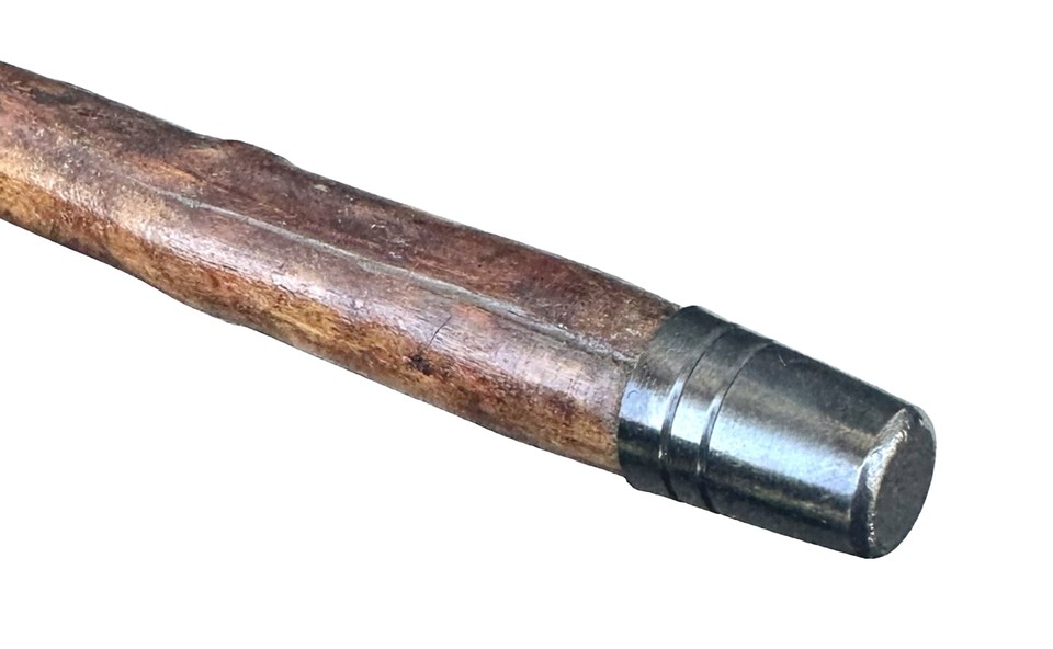 Vintage Antique Bronze Bulldog Dog Head Knobby Wood Swagger Walking ...