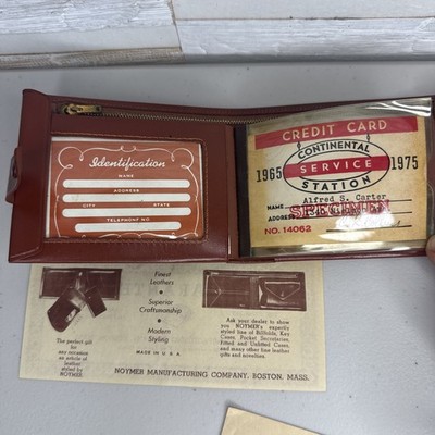 Vintage leather billfold Prince Gardner Noymer | eBay